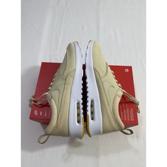 Nike | Shoes | New Womens Size 2 Gold Nike Air Max Thea Prm Lea Running ...